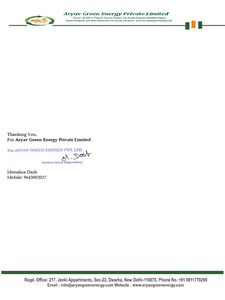 Comissioning Certificate | PDF