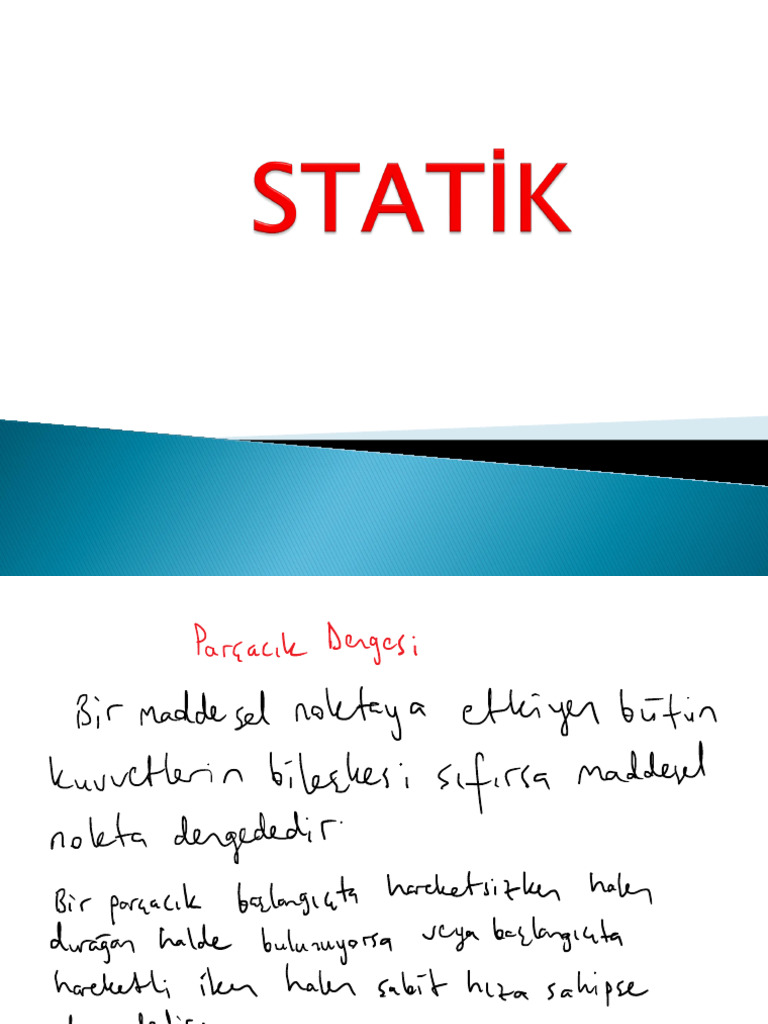 5 Hafta Statik | PDF