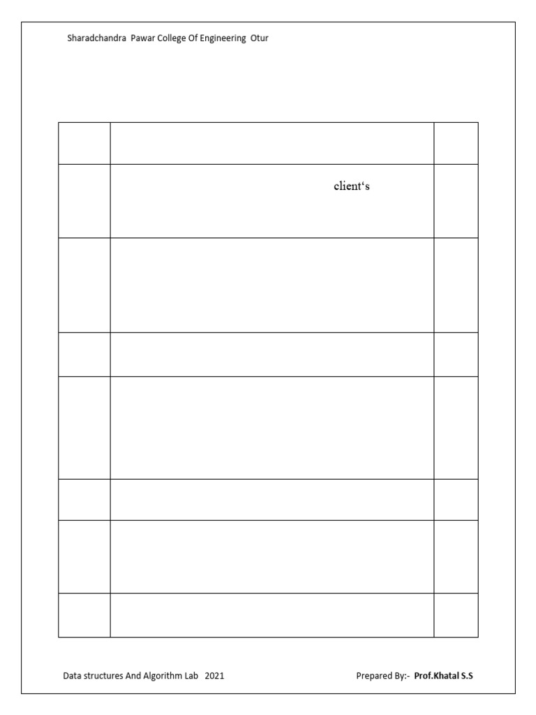 DSA MANUAL WITH MINIPROJECT | PDF | Computer Programming | Algorithms And Data Structures