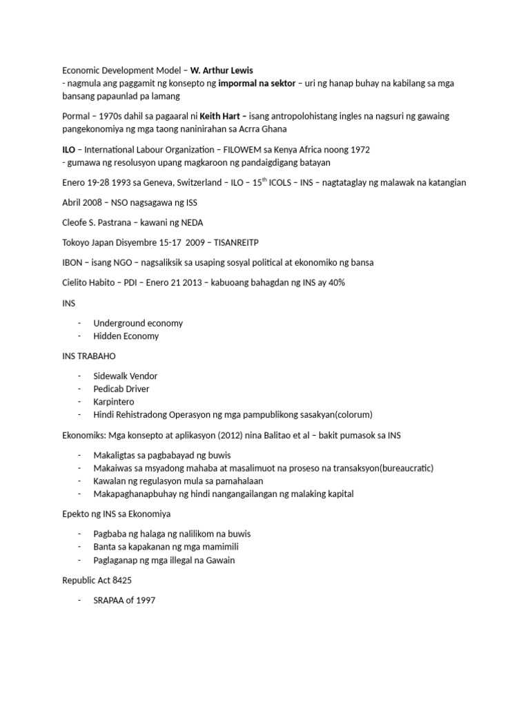 Economic Development Model | PDF