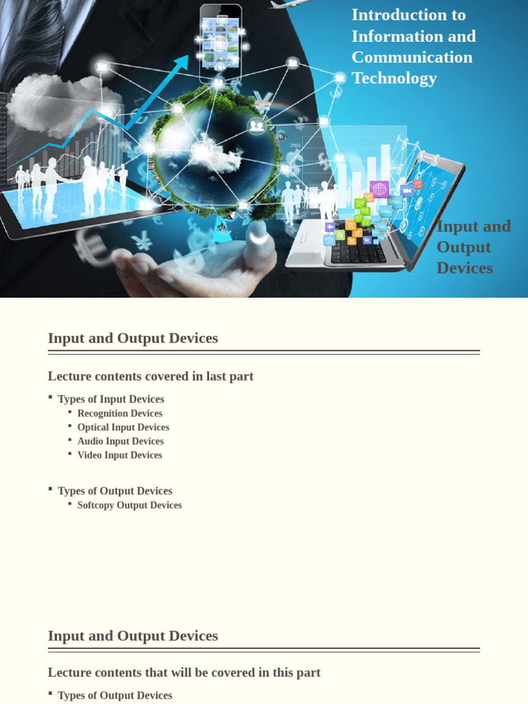 ICT-Lecture IODevices 3 | PDF | Printer (Computing) | Liquid Crystal Display