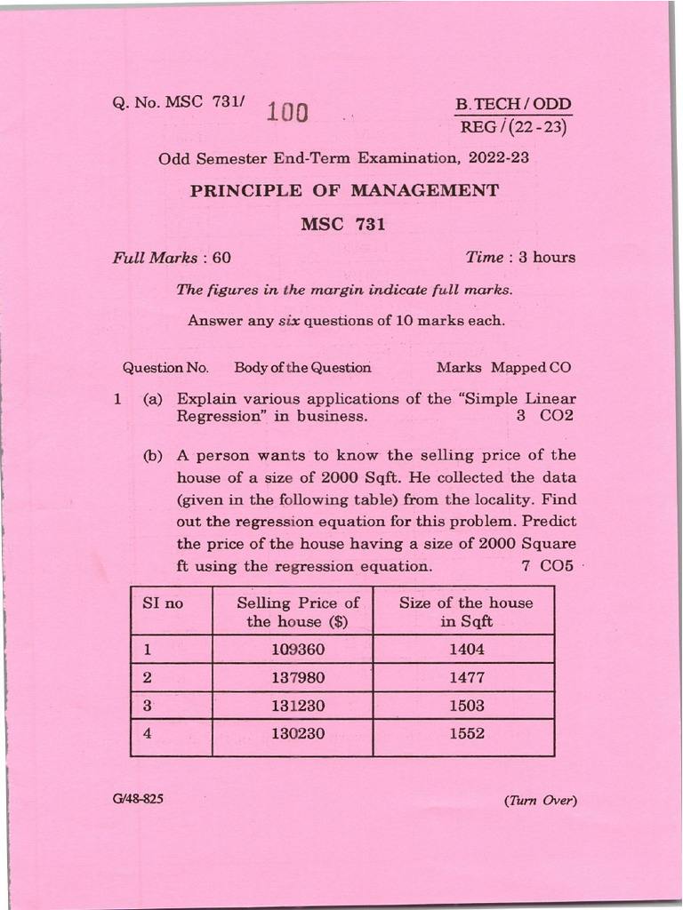 MSC ODD 2022-23 | PDF