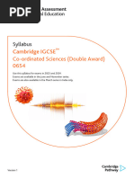 Combined Science 0653 2025 2027 | PDF | Chemistry | Physical Sciences