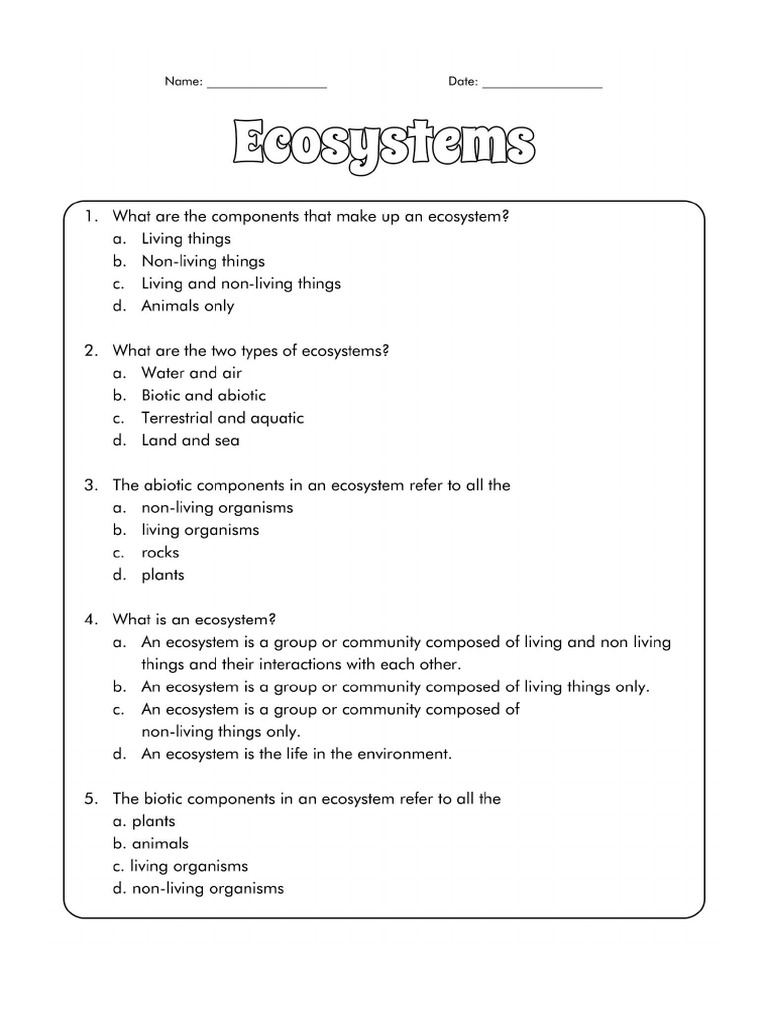 Ecosystem 4 | PDF