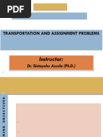 Transportation and Assignment Models | PDF | Mathematical Optimization ...