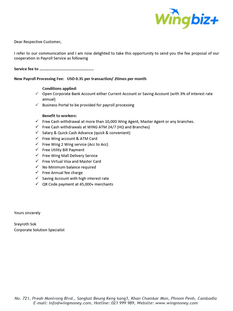 Biz+ Proposal - Hota | PDF