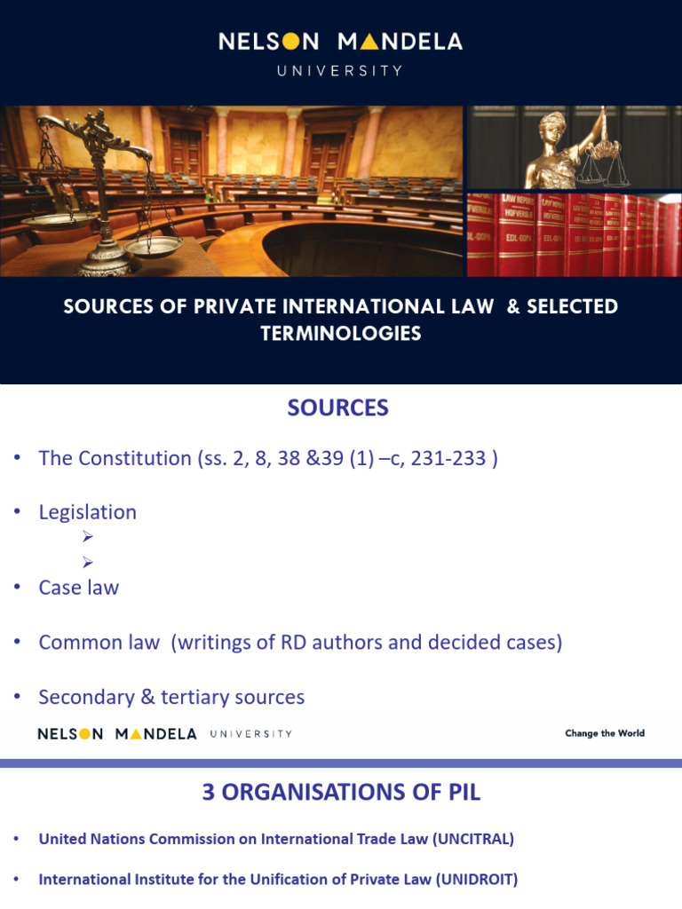 Lecture 2 Sources Institutions and Selected Terminologies | PDF ...