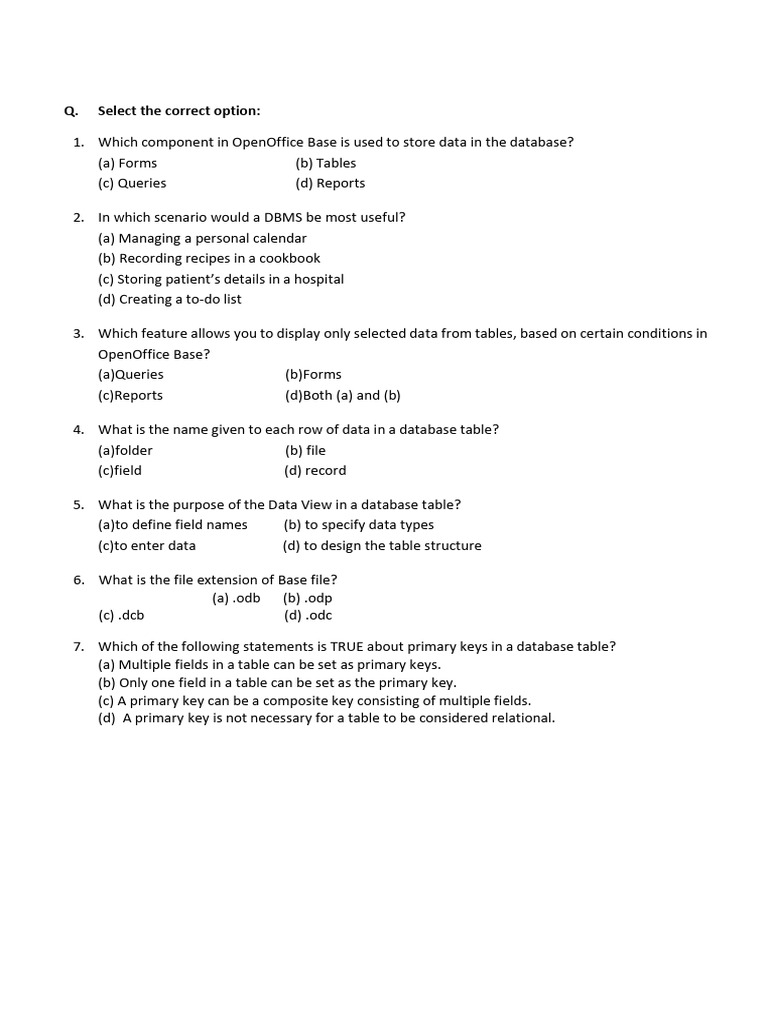 Introduction To OpenOffice Base | PDF | Databases | Table (Database)