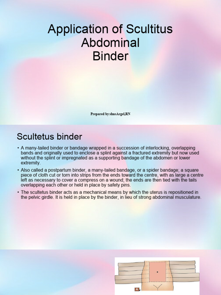 11 Application of Scultitus Abdominal | PDF