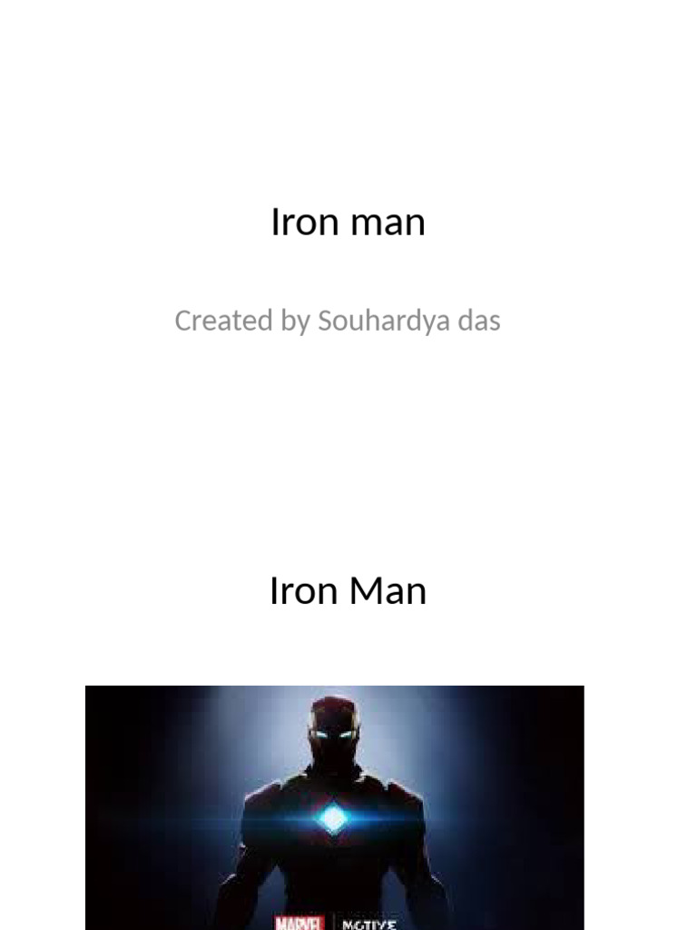 Iron Man | PDF