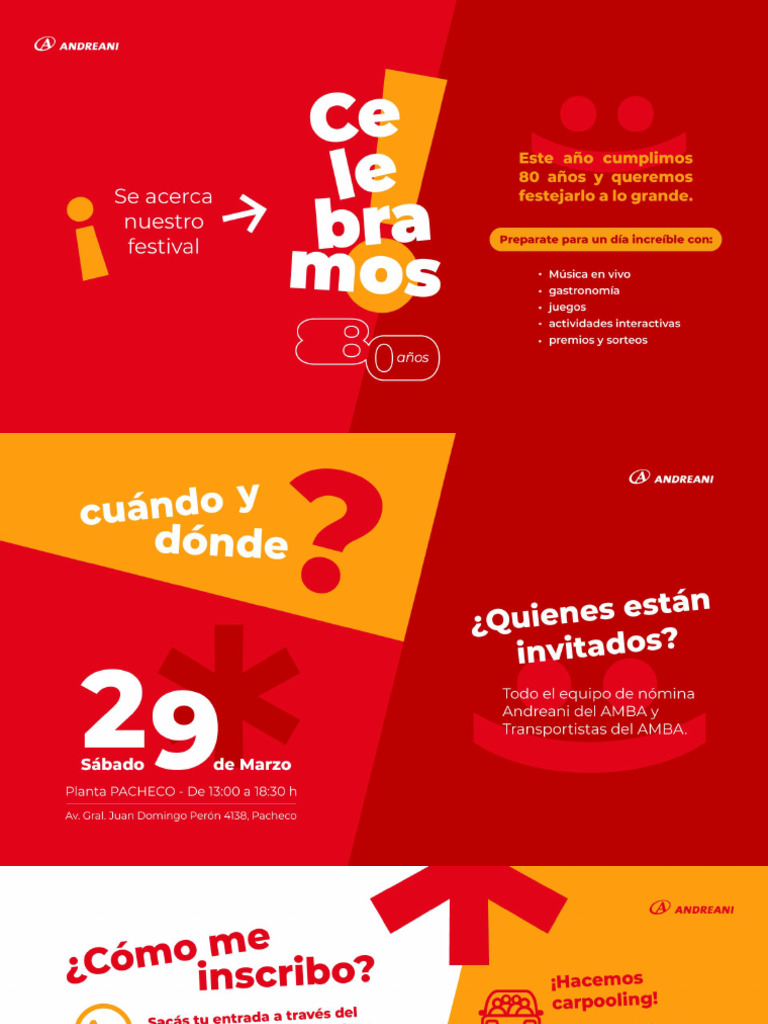 Evento 80 Años - Andreani | PDF