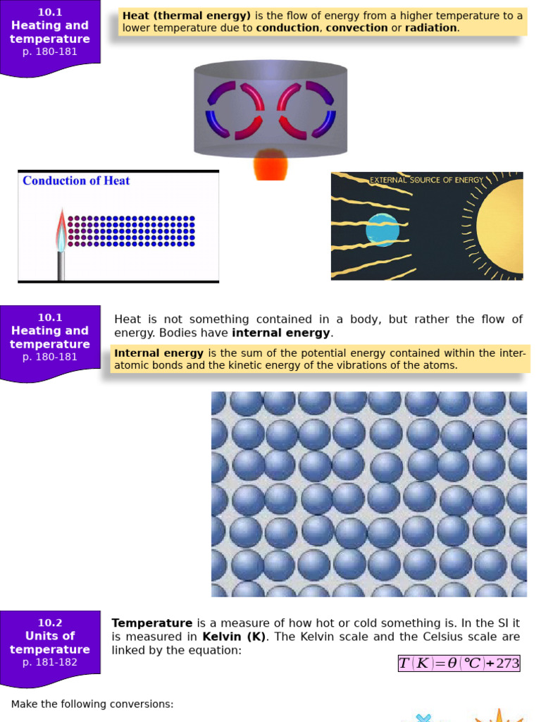 10 Specific Heat Capacity - 11 Internal Energy, Absolute Zero and ...