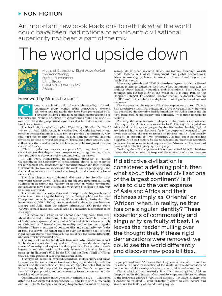 Dawn-ePaper - Feb 16, 2025 - The World Upside Down | PDF