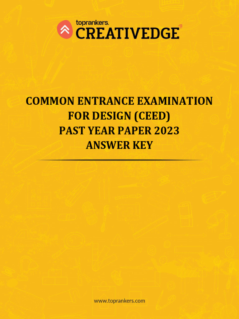 Ceed 2023 Pyp Questions Paper Answer Key 02807e7113a18 | PDF
