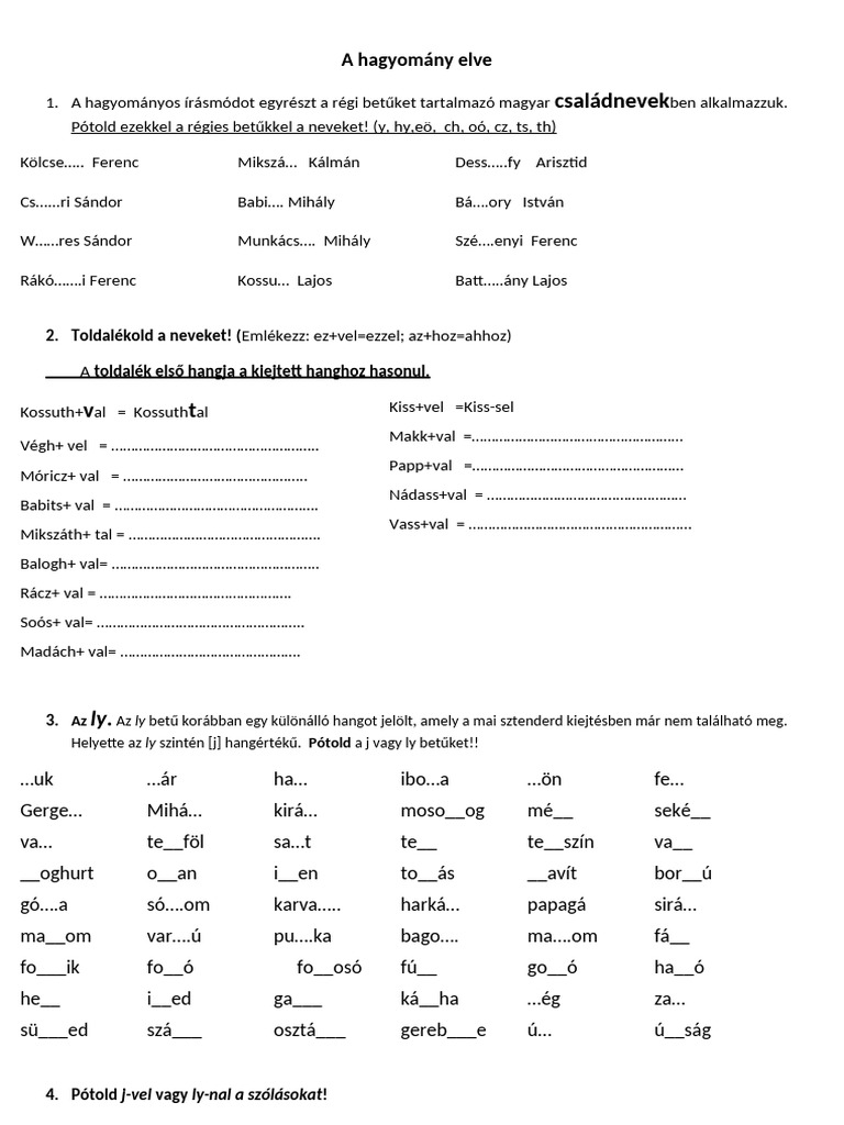Hagyomány Elve | PDF
