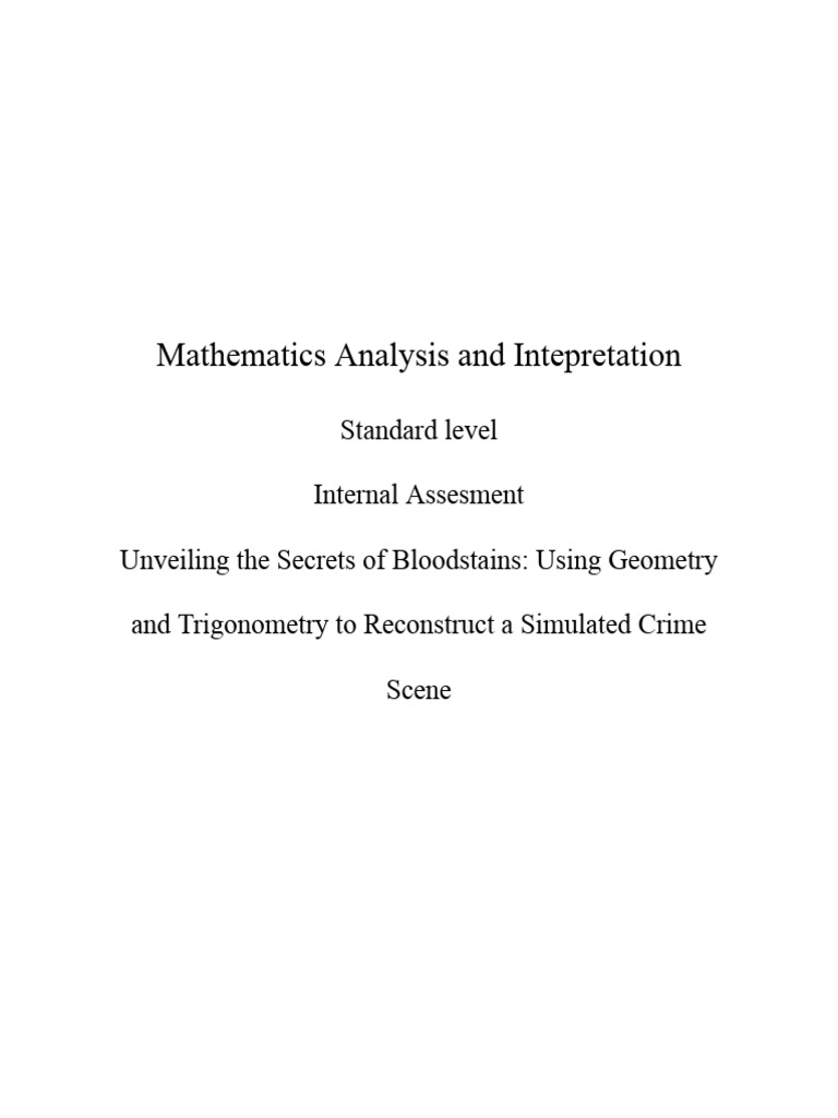 Math IA First Draft (1) - 250209 - 234911 | PDF