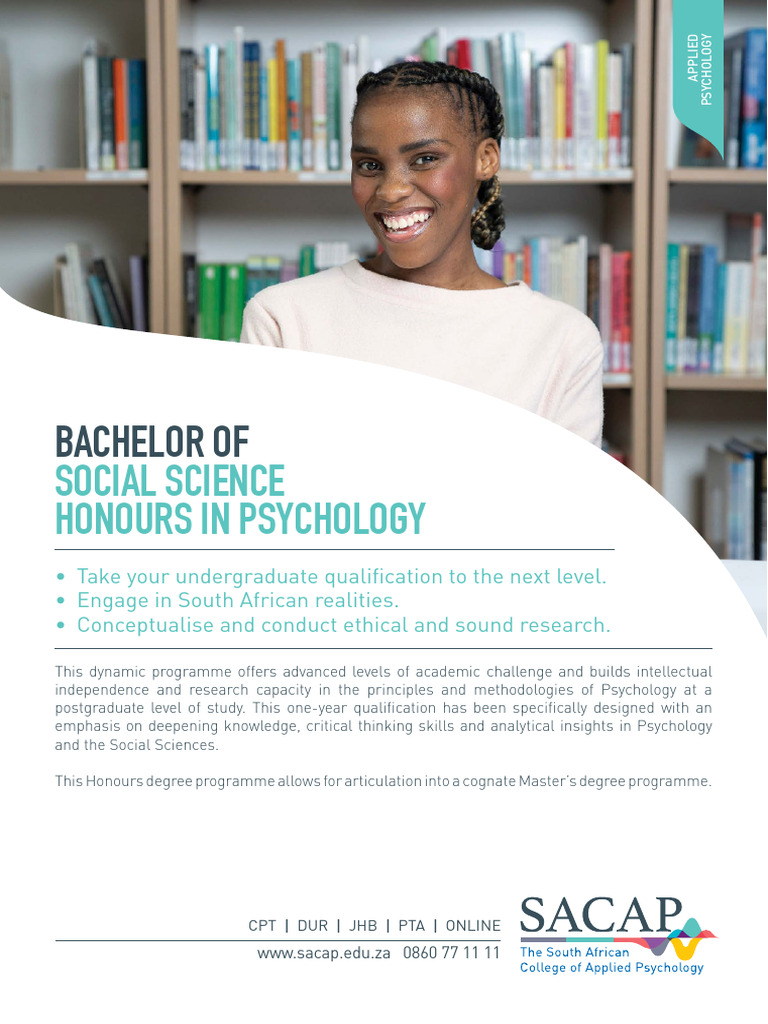 Honours Psychology Jan 2025 | PDF | Bachelor's Degree | Academic Degree