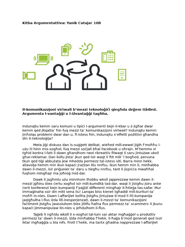 Kitba Argumentattiva | PDF