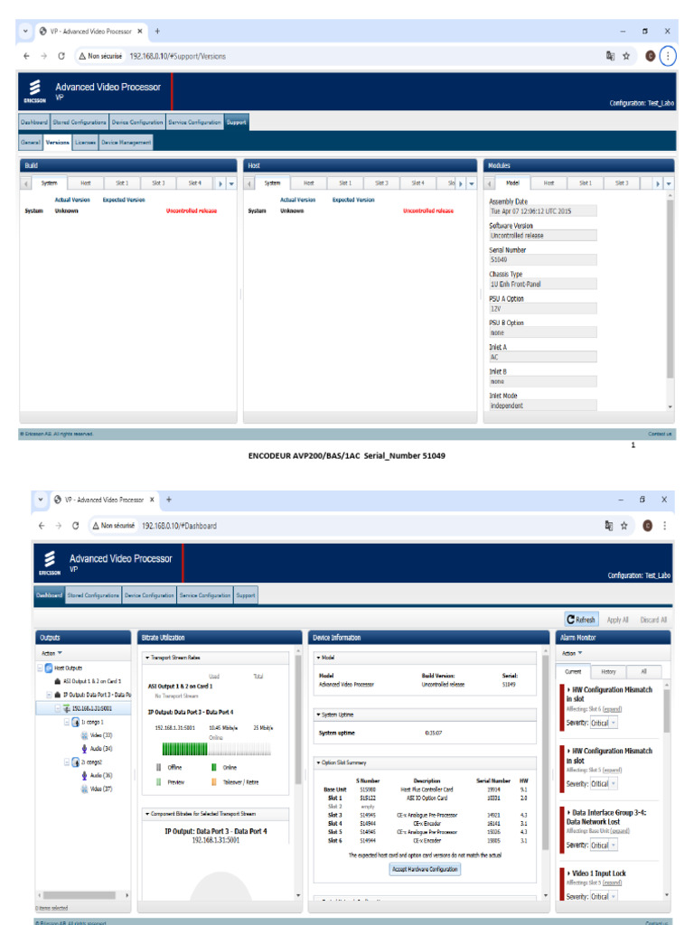 ENCODEUR ERICSSON SERIAL_NUMBER 51 | PDF