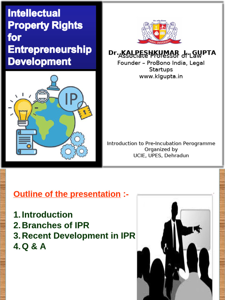 IPR An Overview Oct 3 | PDF | Intellectual Property | Patent Application