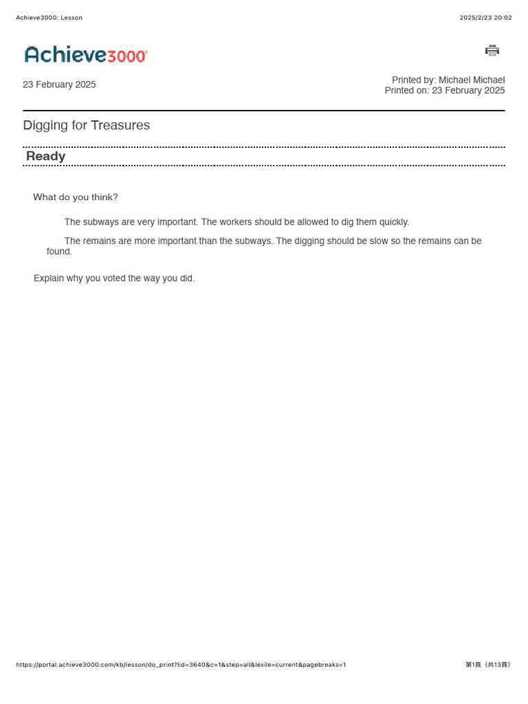 A3000 - Digging For Treasures | PDF | Archaeology | Cemetery