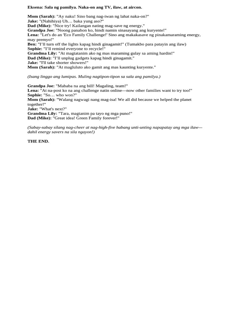 Group 3 Script | PDF