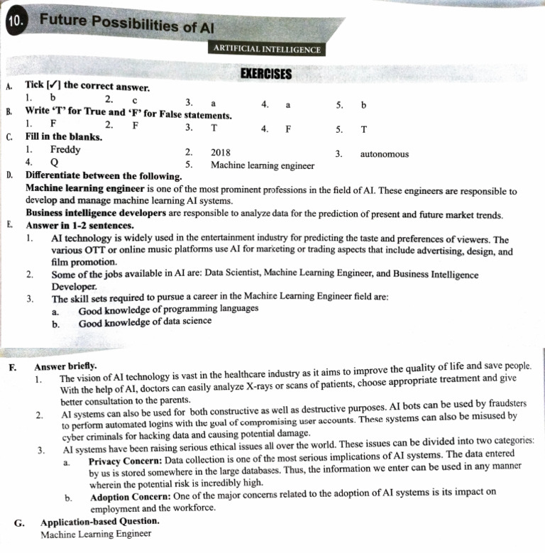 Ls-10 Class 8 Computer Notes | PDF | Artificial Intelligence ...