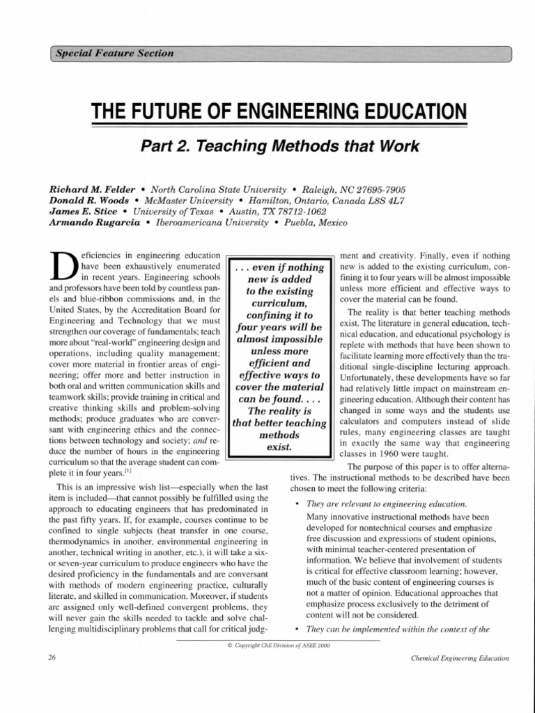Nlewis65,+26 39 Special Feature Section Felder 34 No 1 WINTER 2000 CEE ...