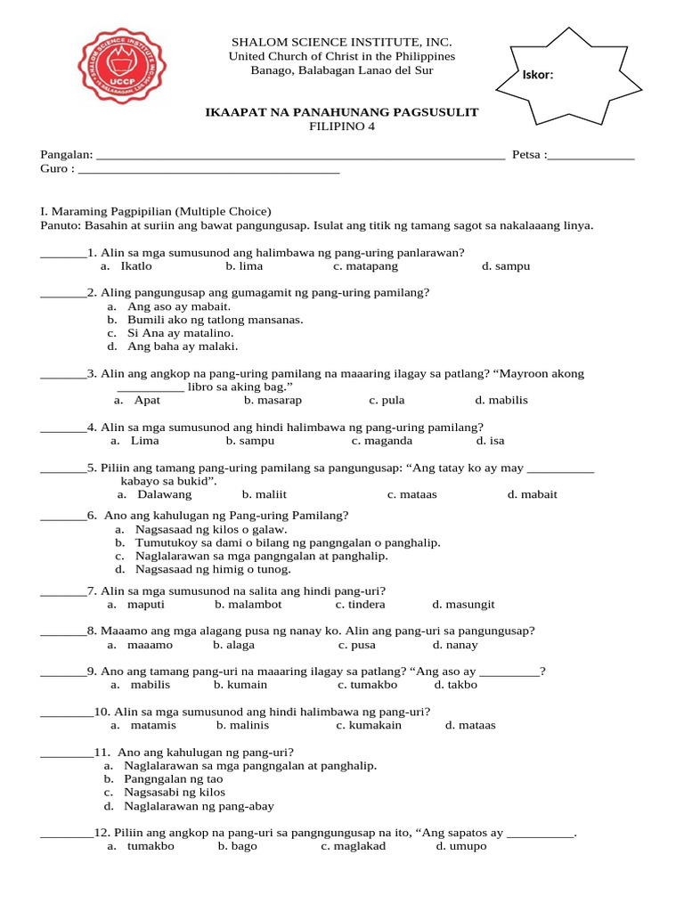 Fil4-5, Tle 8-9 | PDF