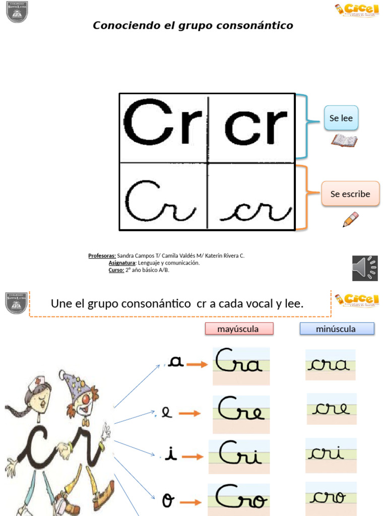 Grupo Consonantico CR. (1) | PDF