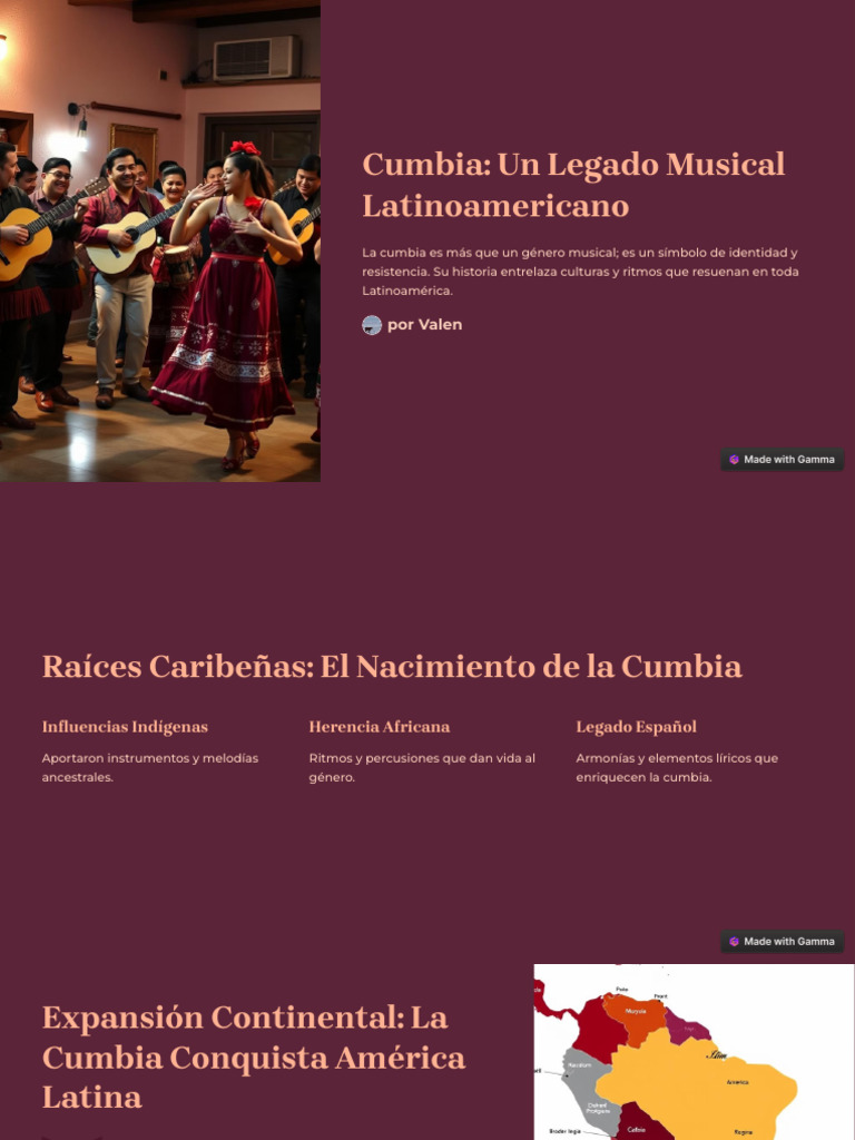 Cumbia Un Legado Musical Latinoamericano | PDF | Ritmo | Bailes