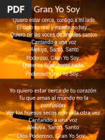 El Gran Yo Soy LETRA | PDF | Creencia religiosa y doctrina | Religión y ...