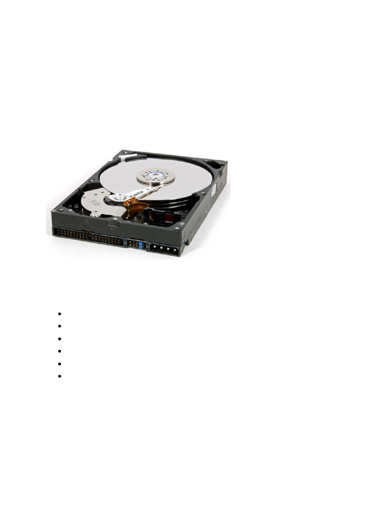 Lesson 2.3 - Hardware Architecture For Von Neumann Machines - Disk Hardware | PDF | Hard Disk ...