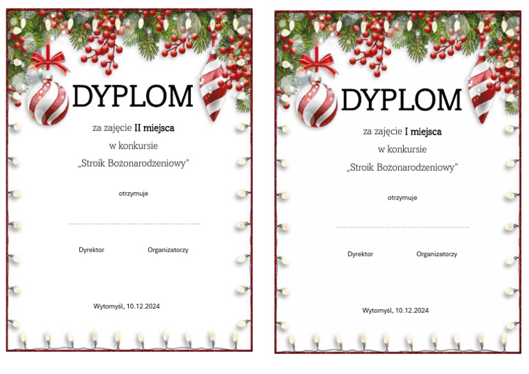 Dyplom I i II miejsce | PDF