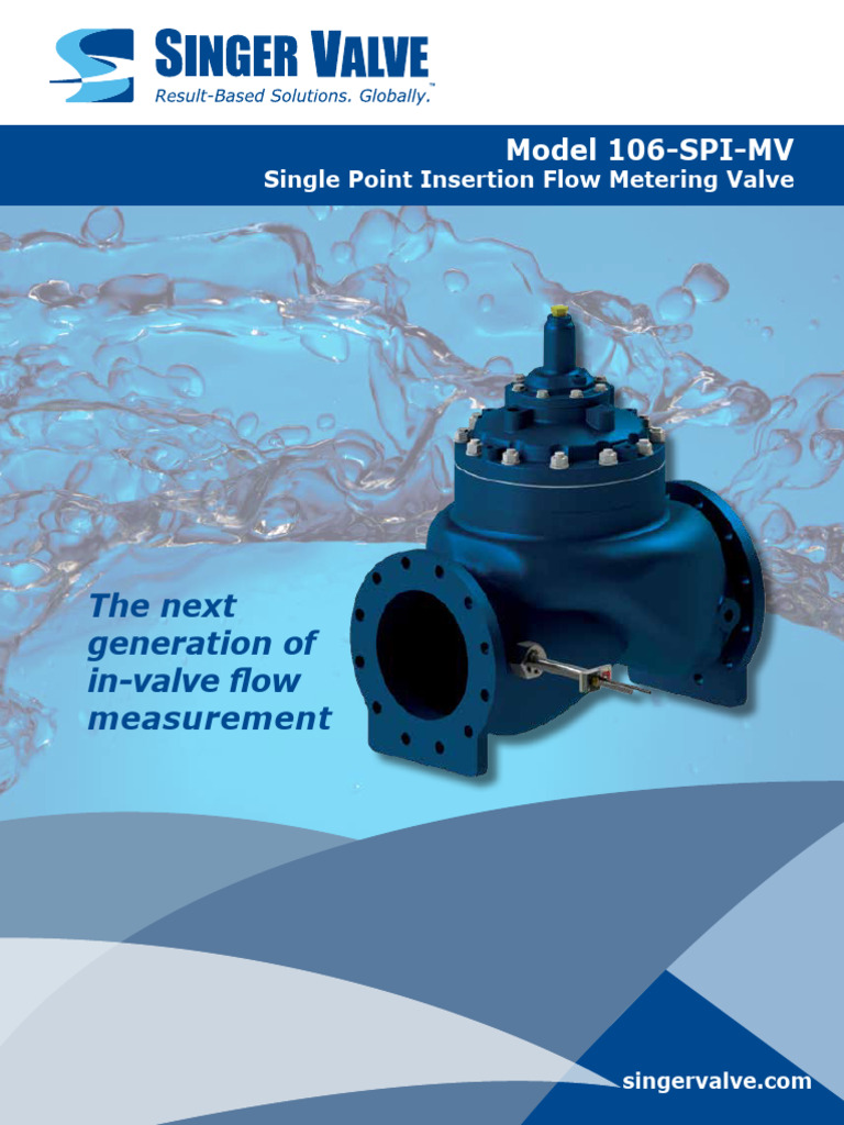 Single Point Insertion Flow Meter | PDF | Flow Measurement | Valve