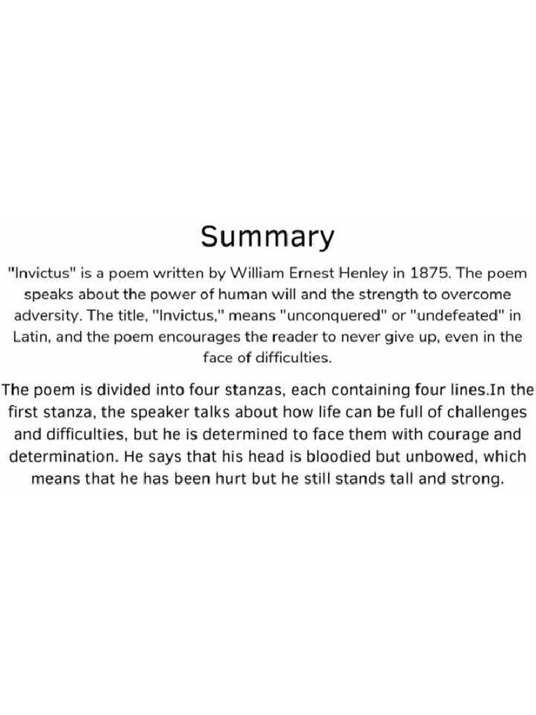 Invictus | PDF