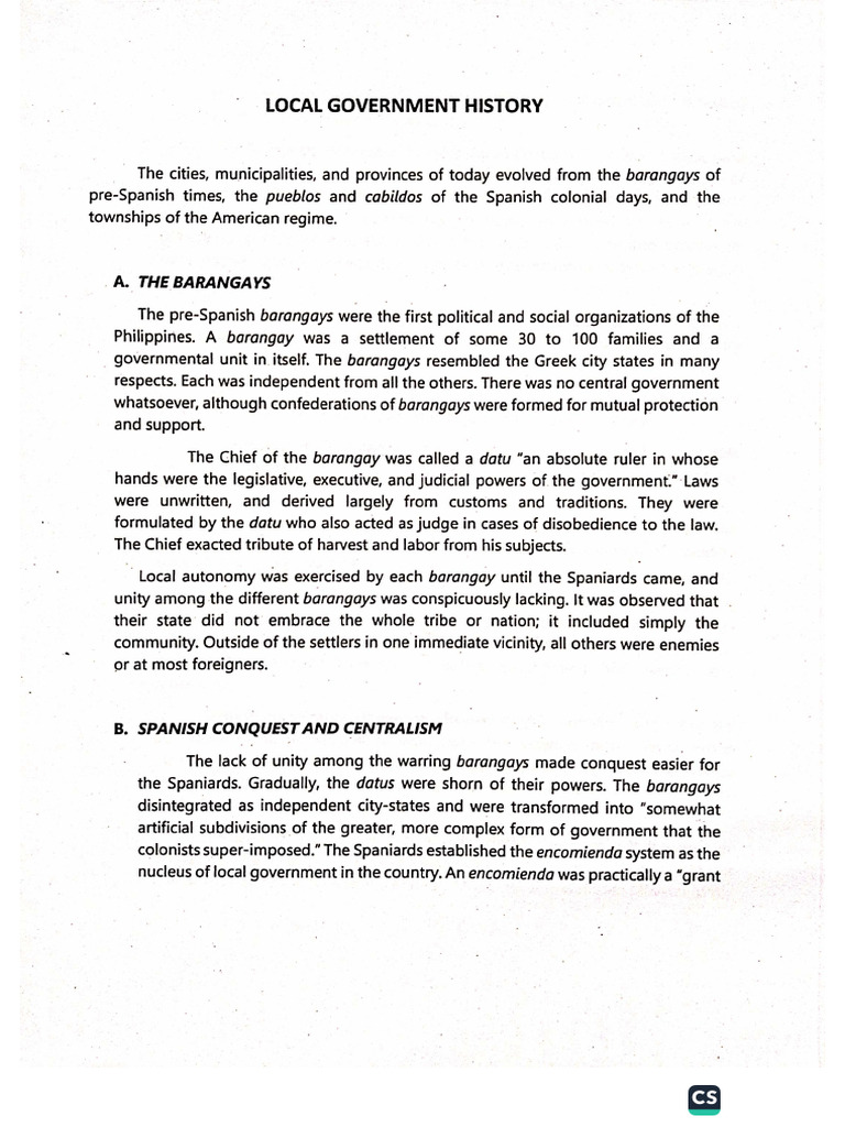 Local Government History | PDF