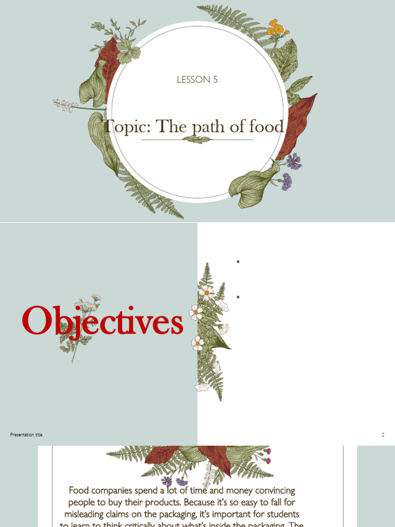 MYP 1 UNIT 1 LESSON 5 Food Labeling | PDF | Nutrition Facts Label ...