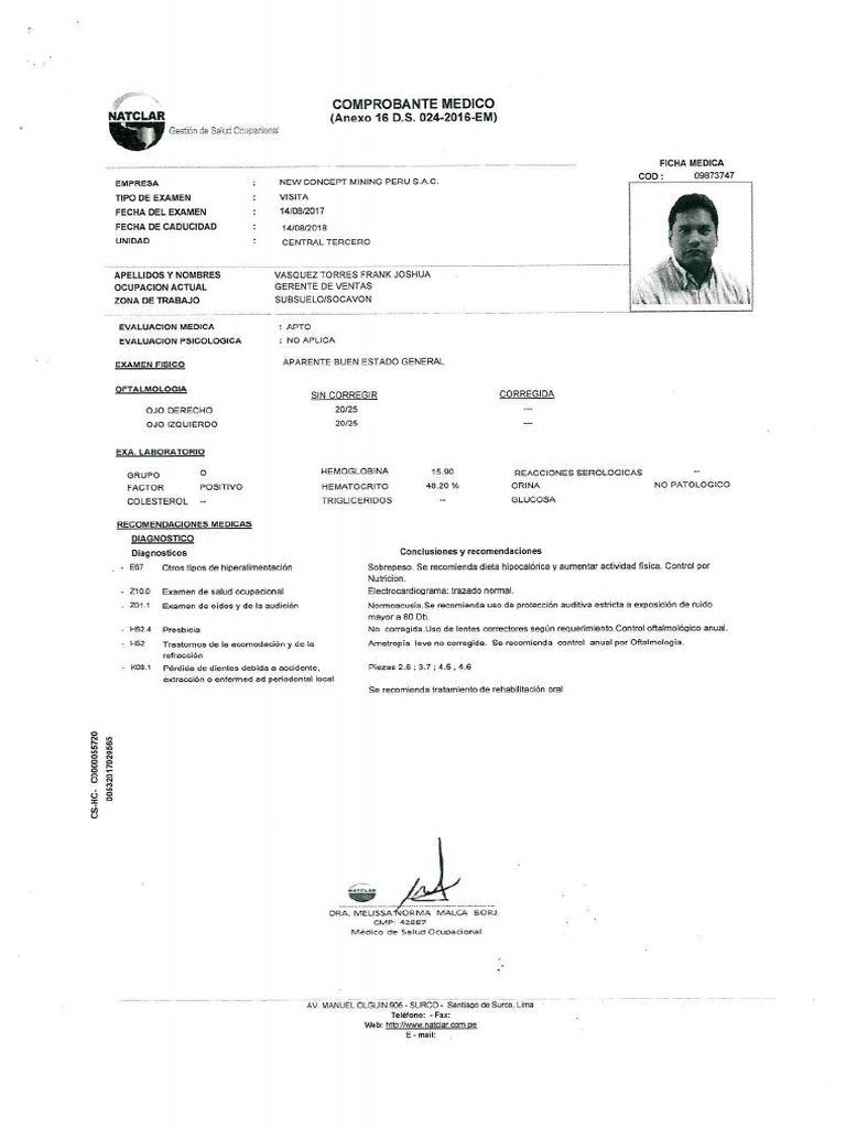 Anexo 16 - FVT | PDF