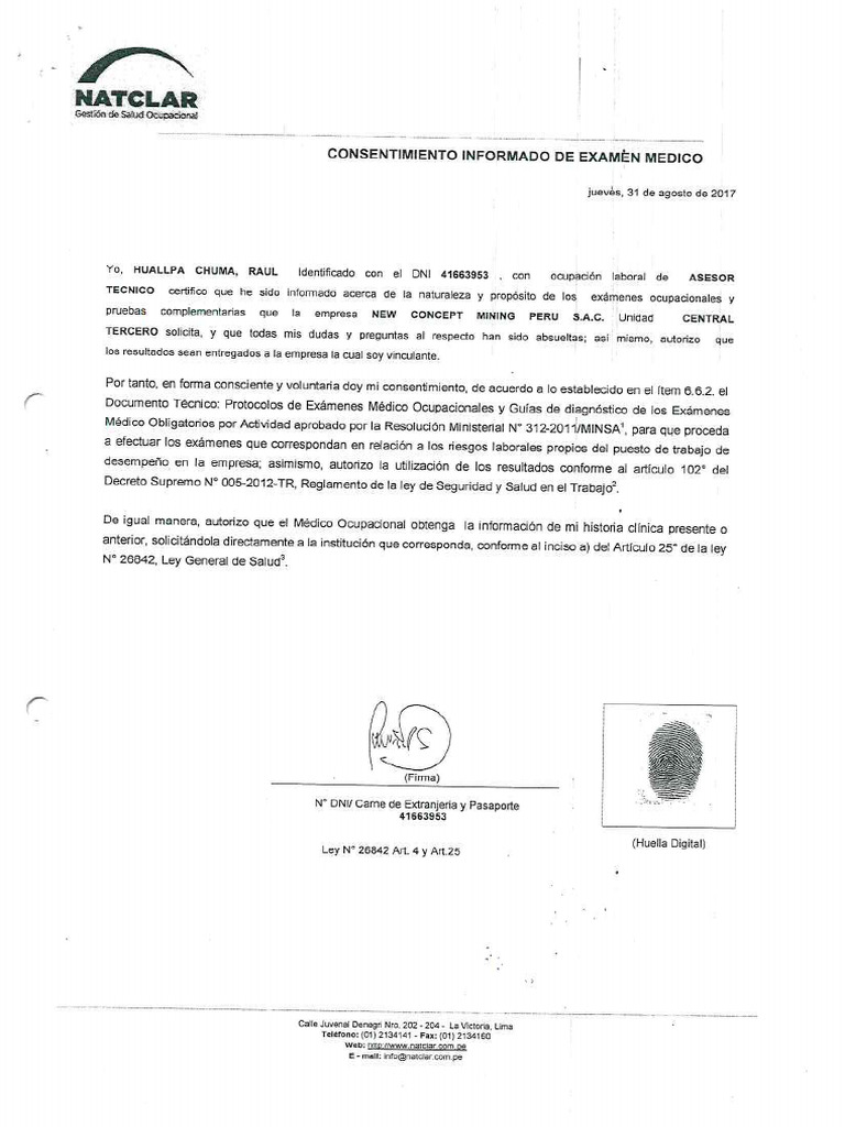 ANEXO 16 - RHCH | PDF