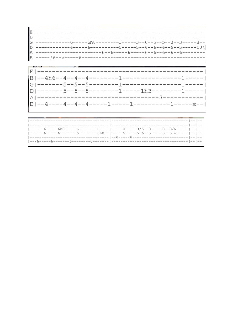 Self Control Guitar Tabs | PDF