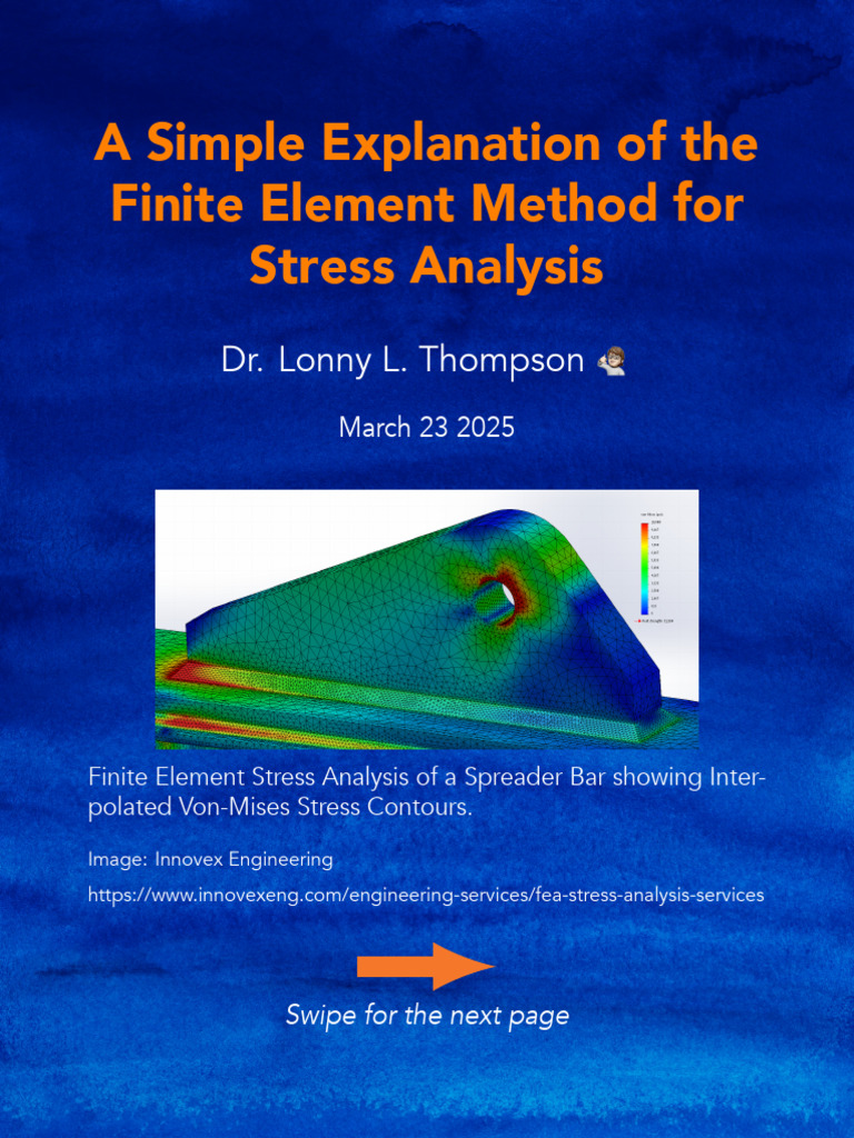 The Finite Element Method For Stress Analysis | PDF | Finite Element Method | Numerical Analysis