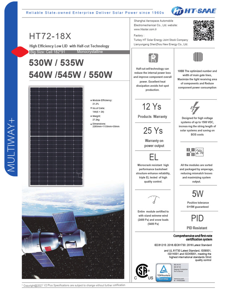 High Efficiency Low LID With Half-Cut Technology: Monocrystalline | PDF ...