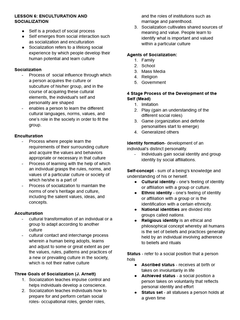 Ucsp Reviewer 4th Quarter | PDF | Deviance (Sociology) | Social Mobility