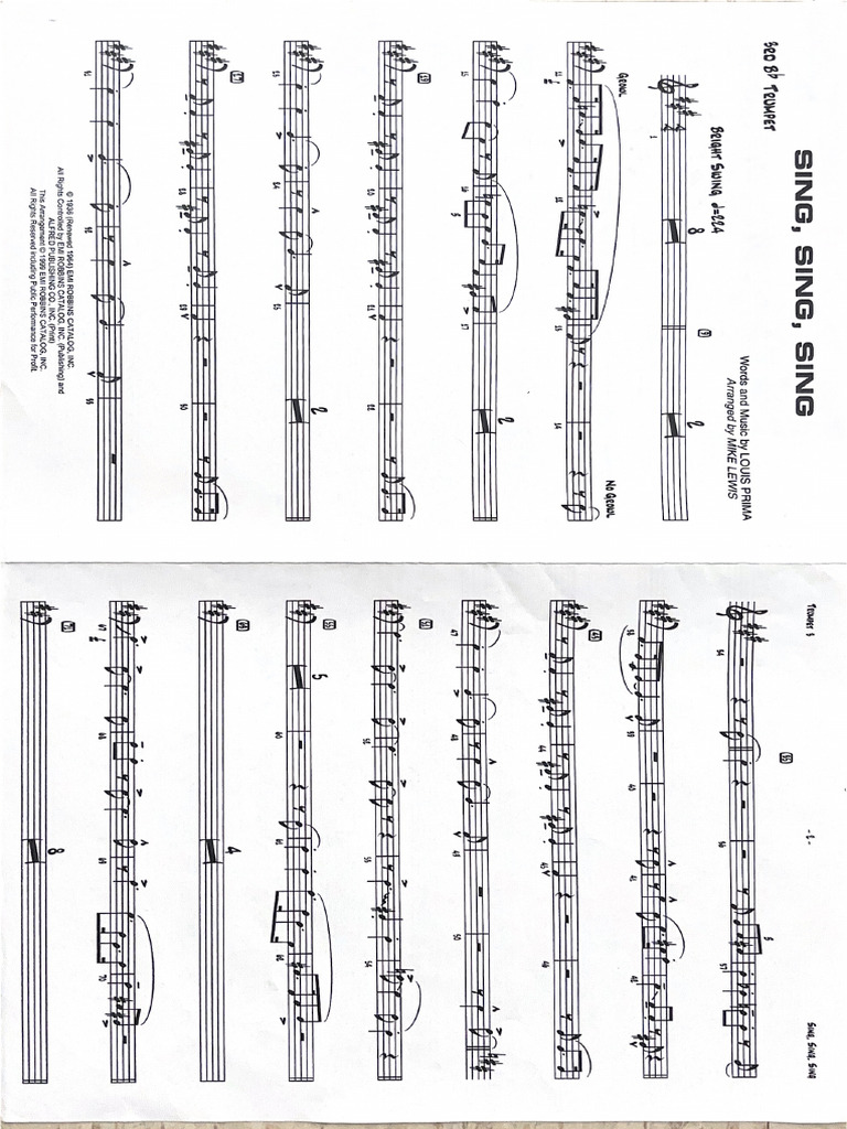 Sing Sing Sing 3rd TRPT | PDF