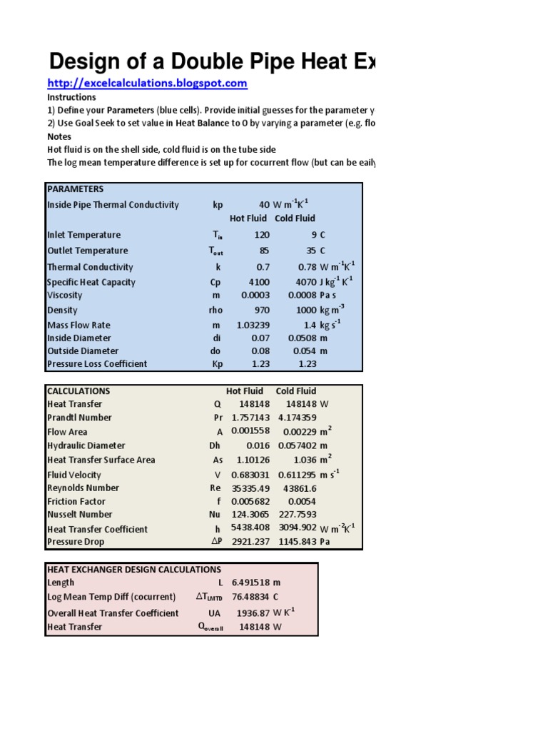 Double Pipe Heat Ex Changer | PDF | Science & Mathematics