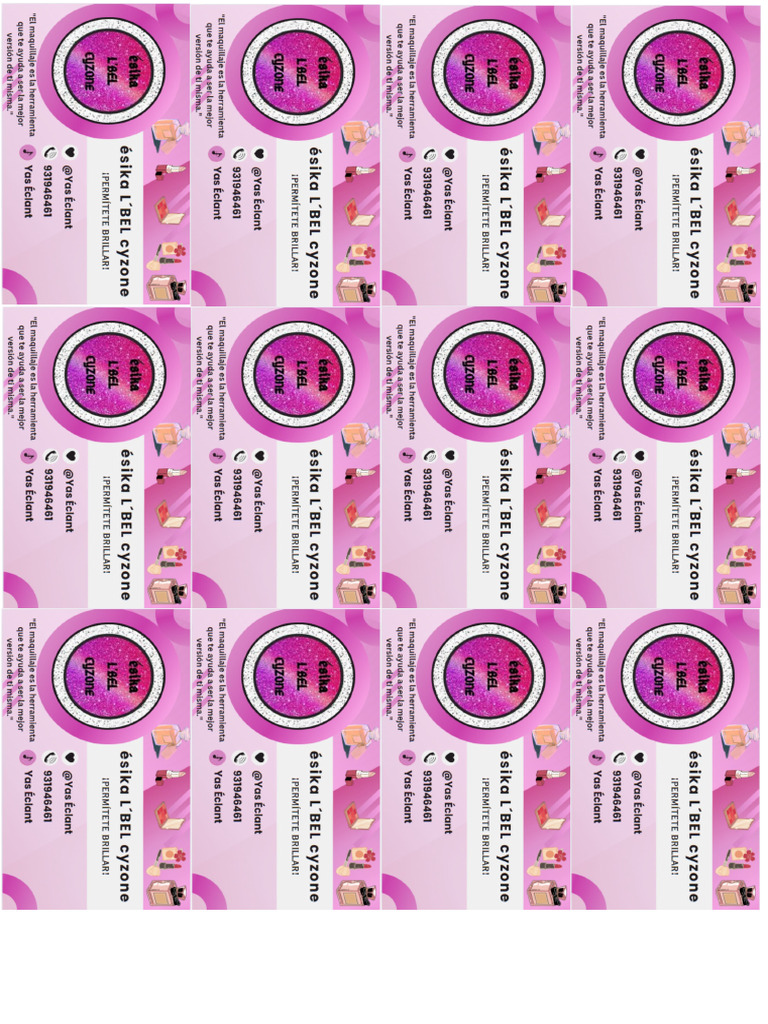 Yas Éclant TARJETA | PDF