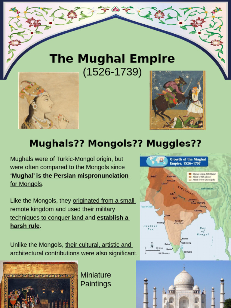 The Mughal Empire | PDF | Mughal Empire | Religious Faiths