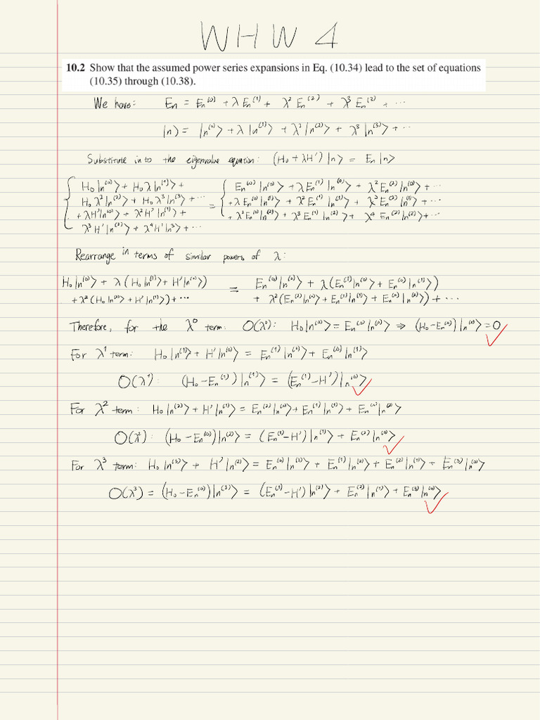 Phys 409 WHW4 | PDF | Linear Algebra | Algebra