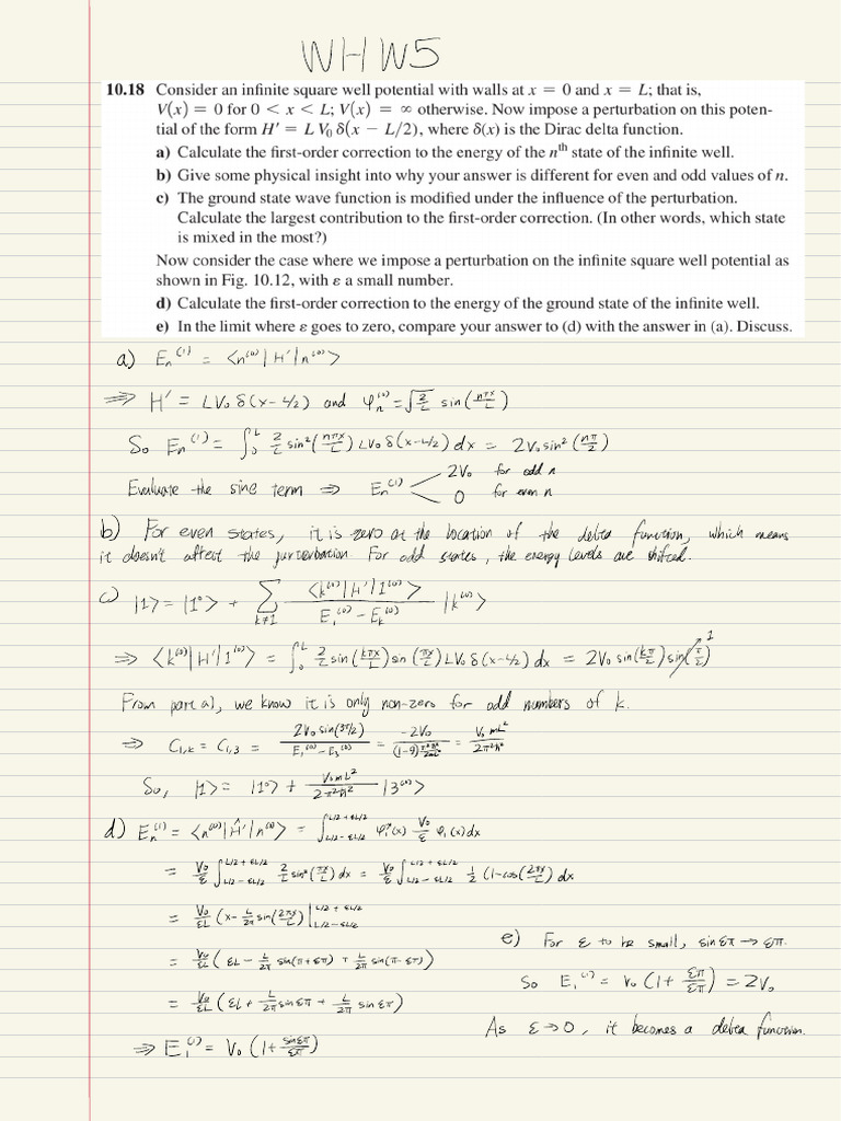Quantum Mechanics Energy Evaluations | PDF | Algebra | Mathematics